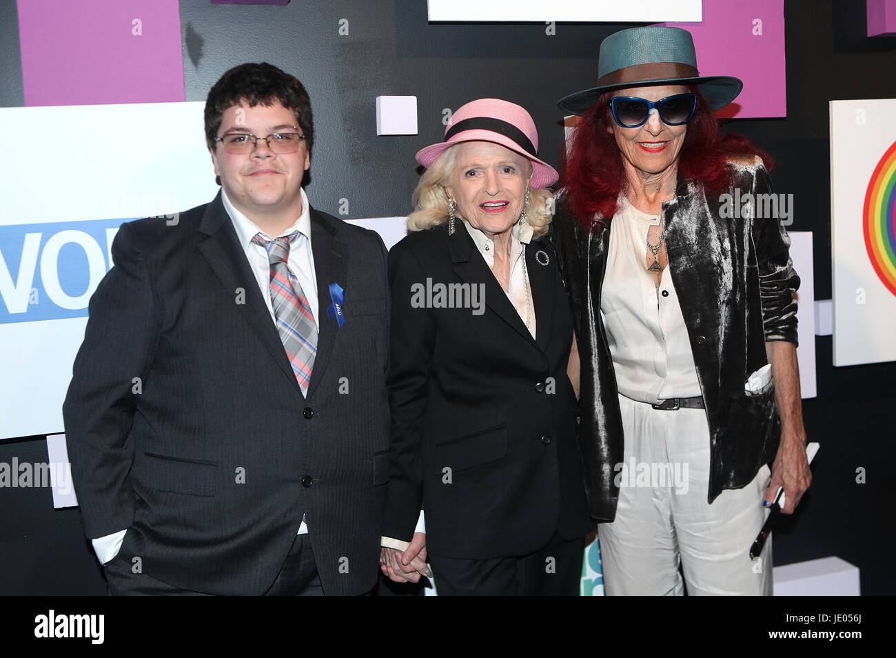 New York, NY, USA. 21st June, 2017. Gavin Grimm, Edie Windsor and ...