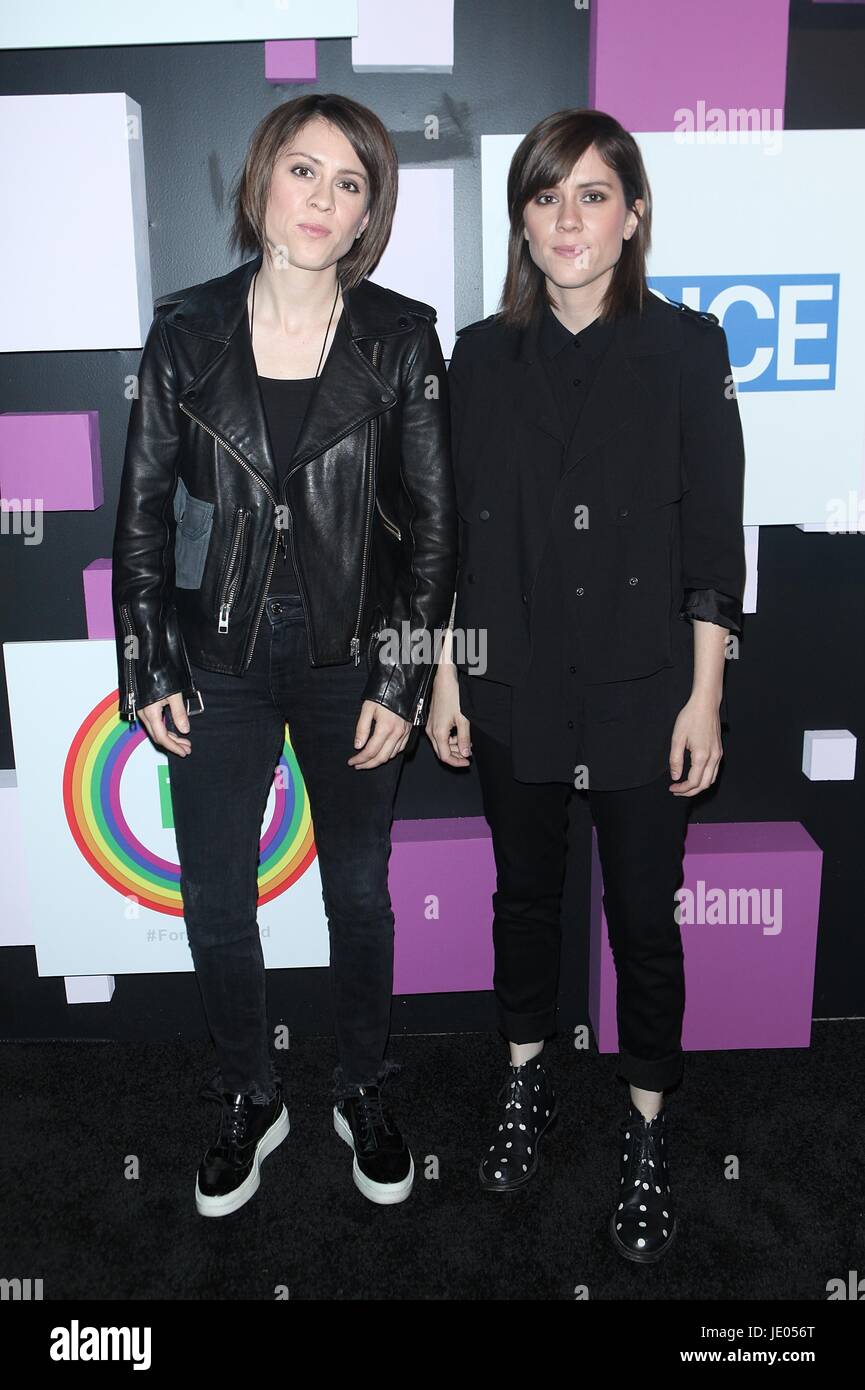 New York, NY, USA. 21st June, 2017. Sara Quin and Tegan Quin at 2017 ...