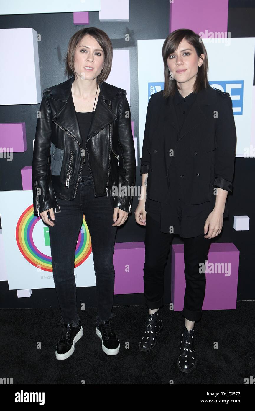New York, NY, USA. 21st June, 2017. Sara Quin and Tegan Quin at 2017 ...