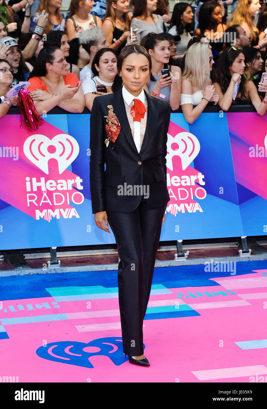18 June 2017 - Toronto, Ontario, Canada. Kat Graham arrives on the pink ...