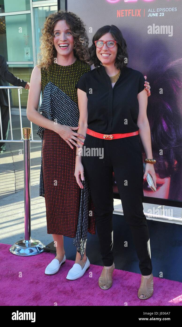 Los Angeles, CA, USA. 21st June, 2017. Liz Flahive, Carly Mensch at ...