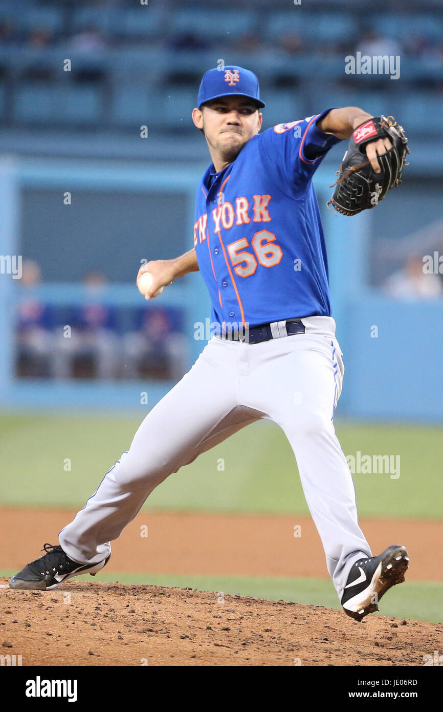 Los Angeles, CA, USA. 21st June, 2017. New York Mets starting pitcher ...