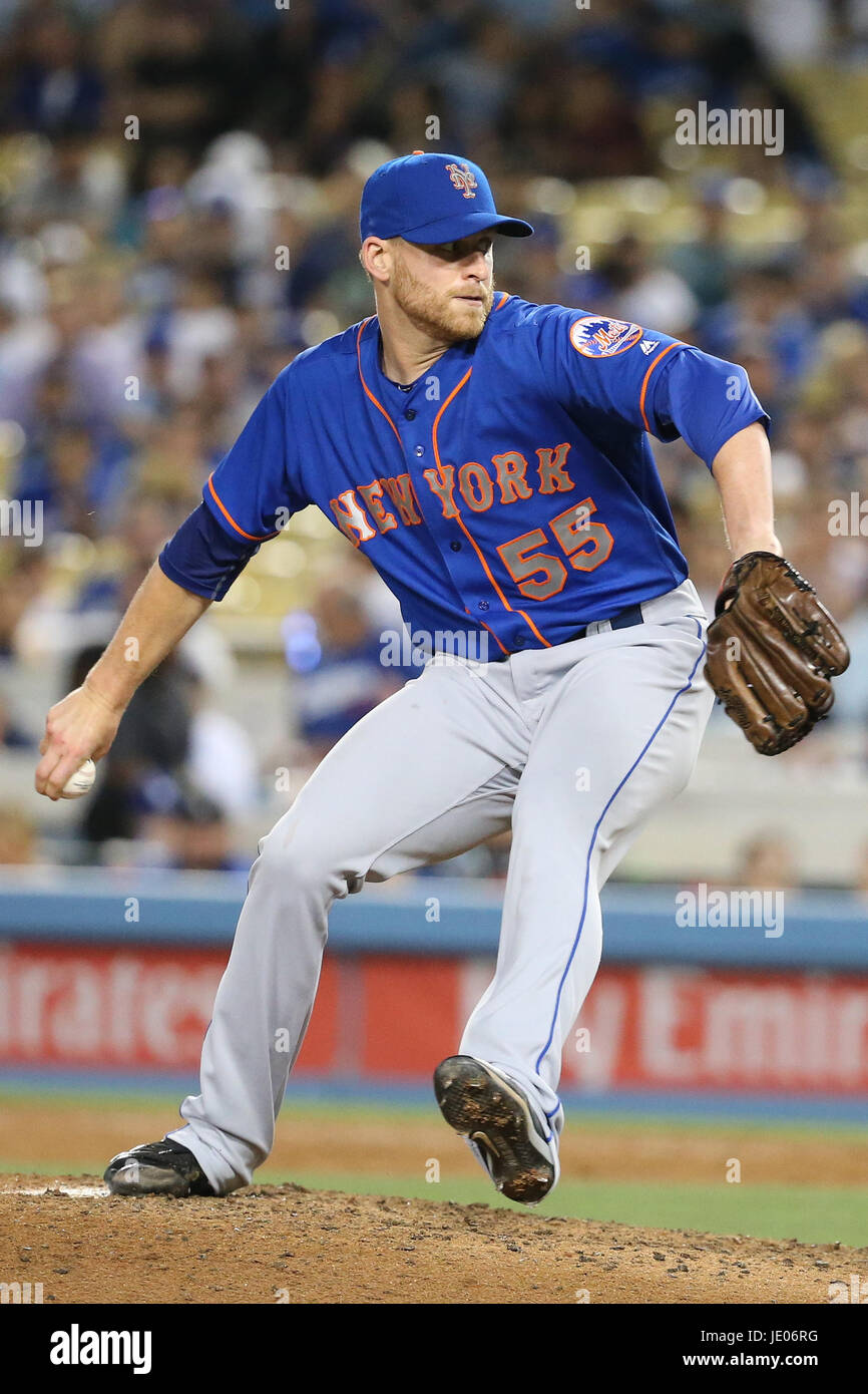 Los Angeles, CA, USA. 21st June, 2017. New York Mets relief pitcher ...
