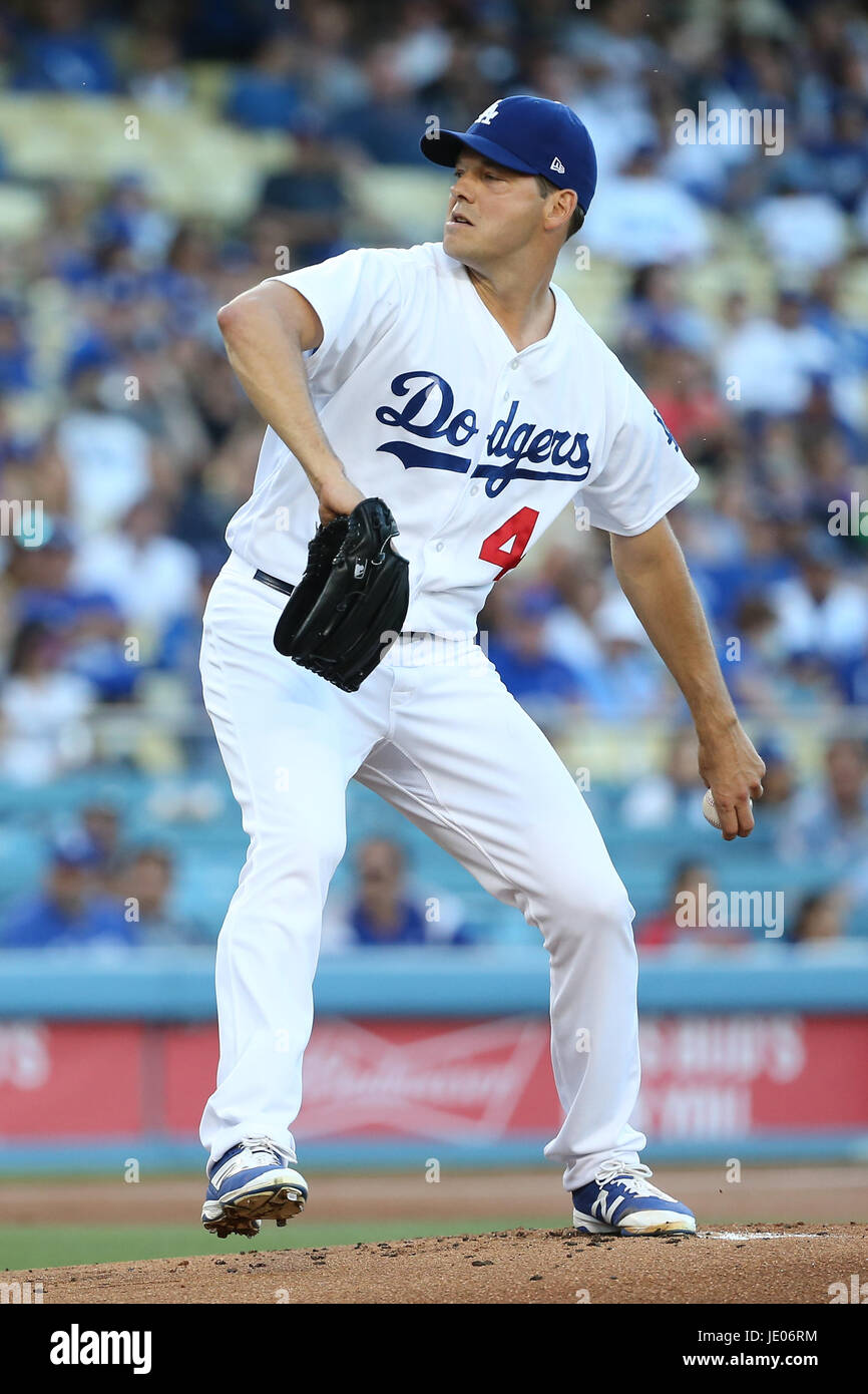 Los Angeles, CA, USA. 21st June, 2017. Los Angeles Dodgers starting ...