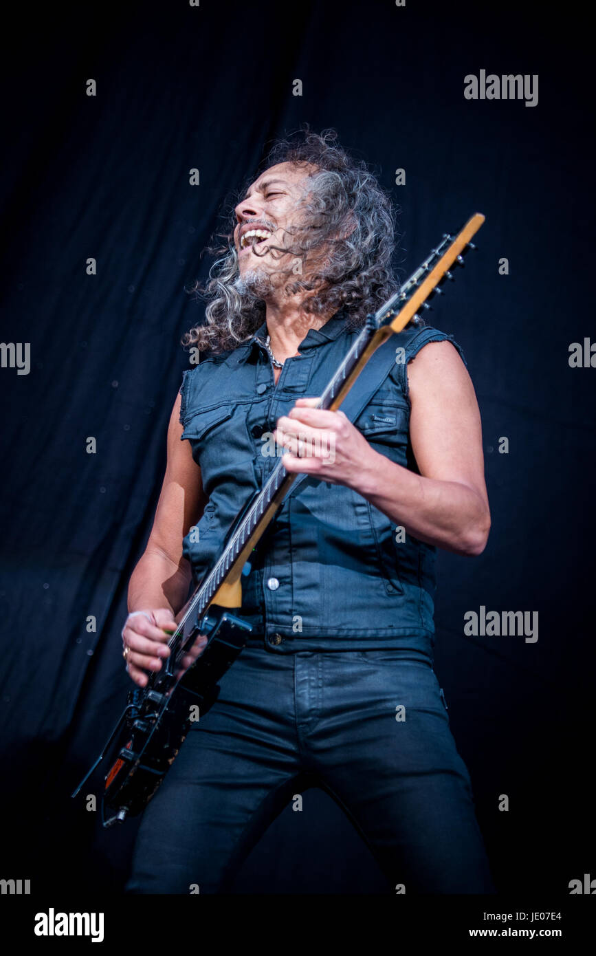 May, 31st 2015: Metallica performing live on stage at the Rockavaria ...