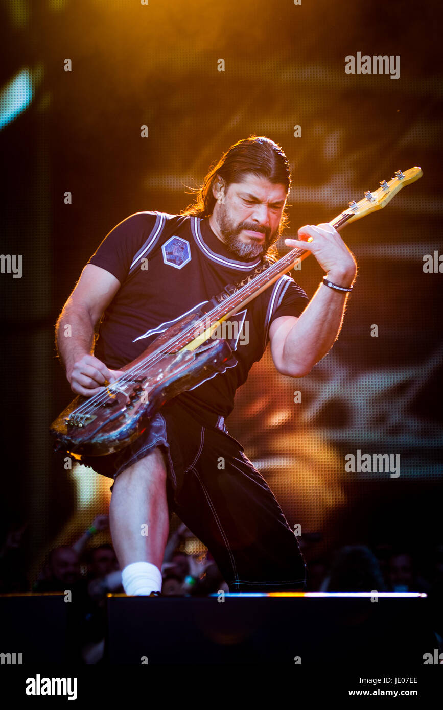 May, 31st 2015: Metallica performing live on stage at the Rockavaria ...