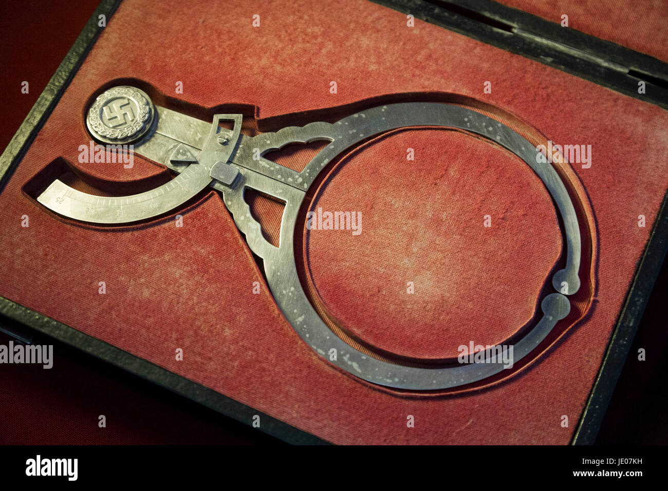 A device for the measurement of skulls can be seen at the Interpol ...