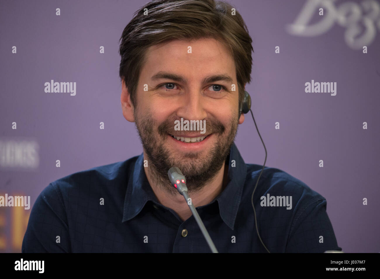 Moscow, Russia. 21th June, 2017. Director Jon Watts at a news ...