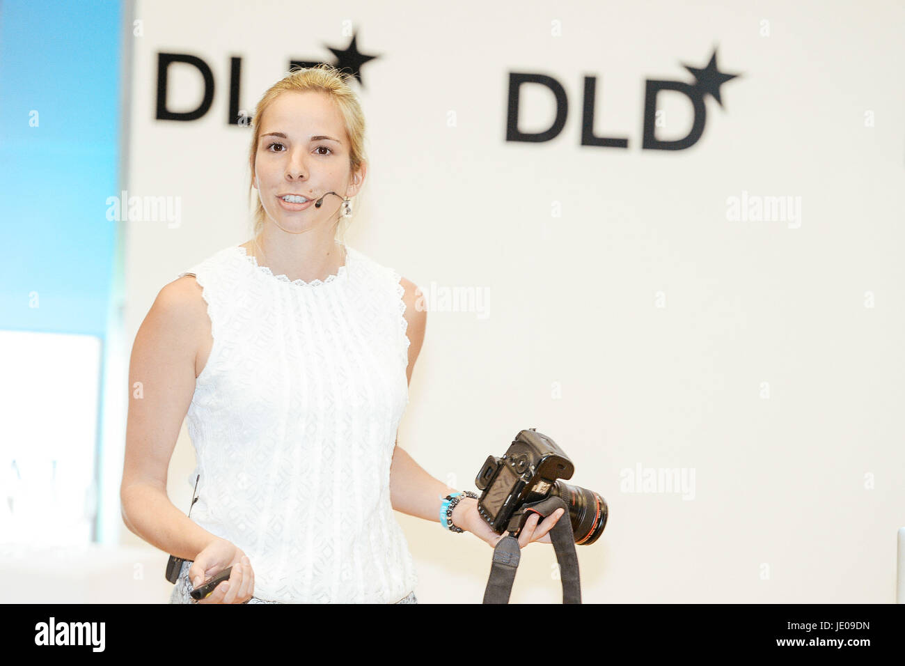 BAYREUTH/GERMANY - JUNE 21: Patricia Knoll introduces her project ...