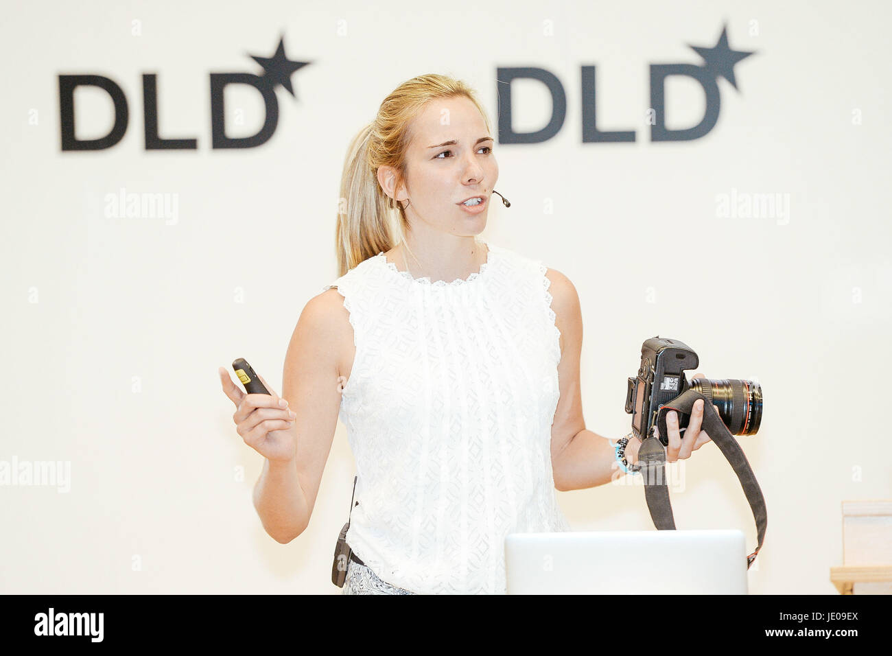 BAYREUTH/GERMANY - JUNE 21: Patricia Knoll introduces her project ...