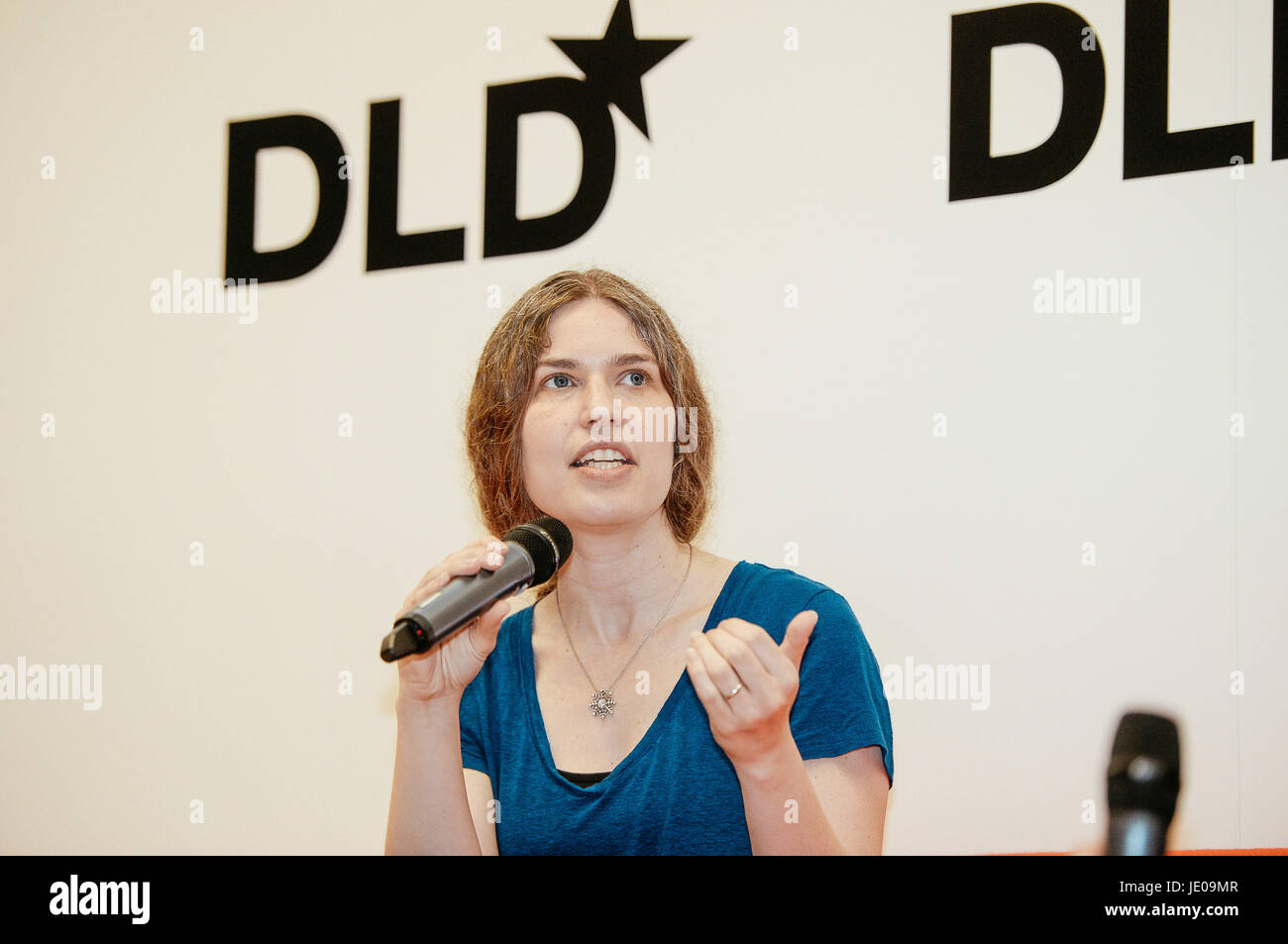 BAYREUTH/GERMANY - JUNE 21: Hilray Mason (Fast Forward Labs) gestures ...