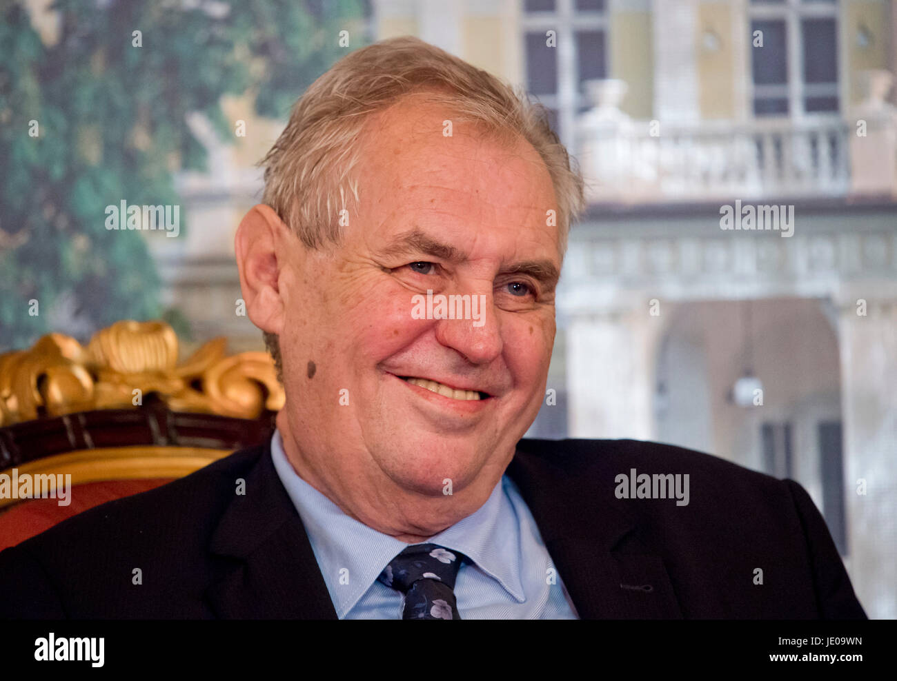 Prague, Czech Republic. 22nd June, 2017. Czech President Milos Zeman ...