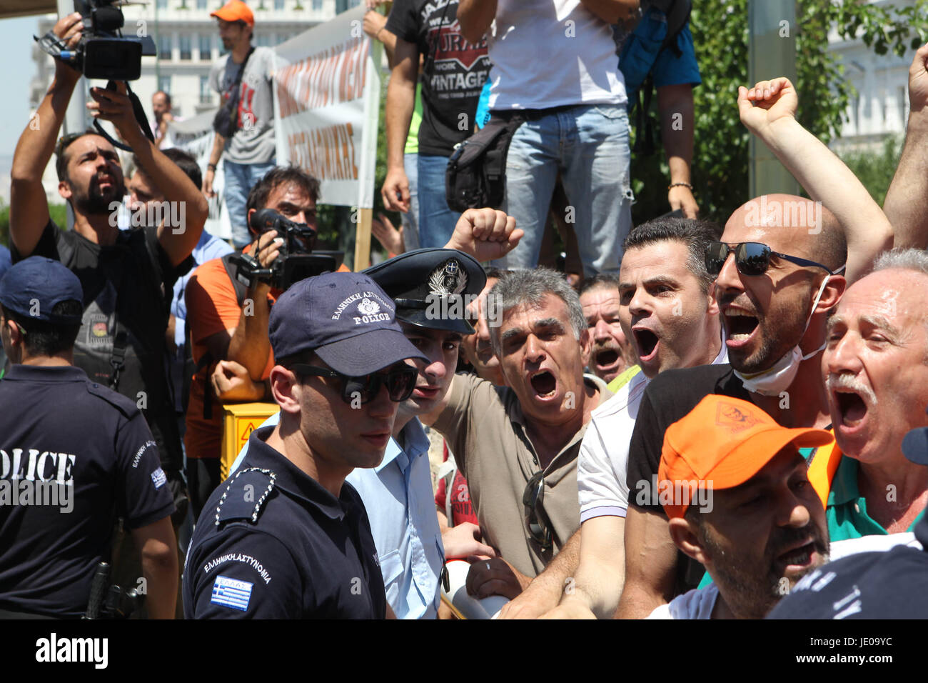 Athens municipal police hi-res stock photography and images - Alamy