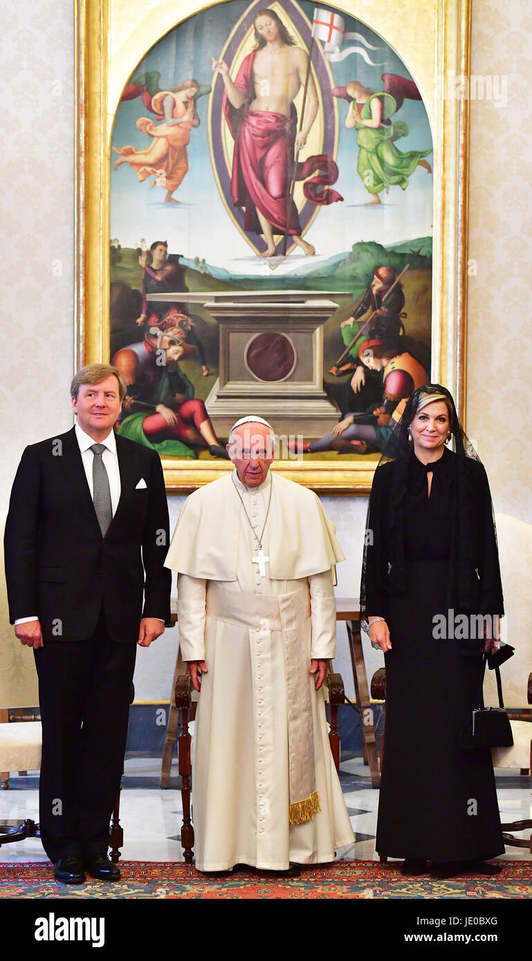 Vatican City, Vatican. 22nd June, 2017. King Willem-Alexander and Queen ...