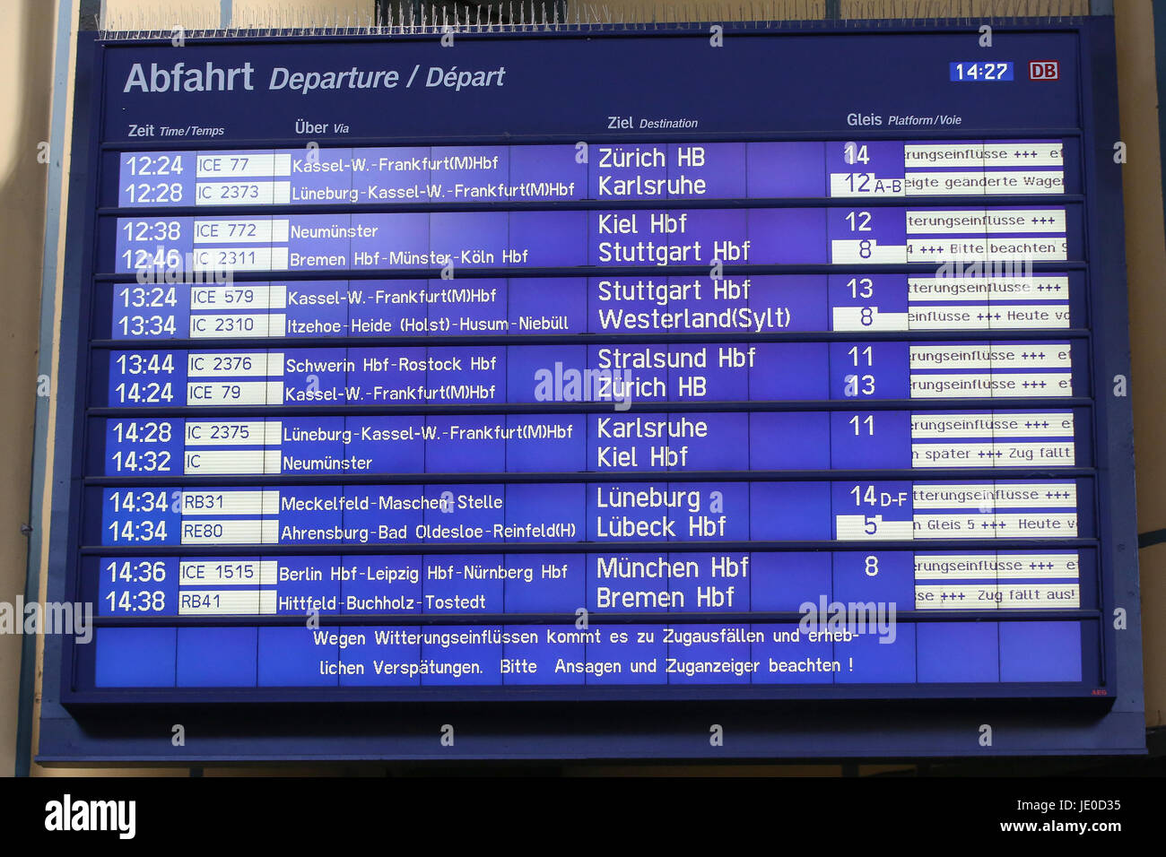 Delayed Trains High Resolution Stock Photography and Images - Alamy