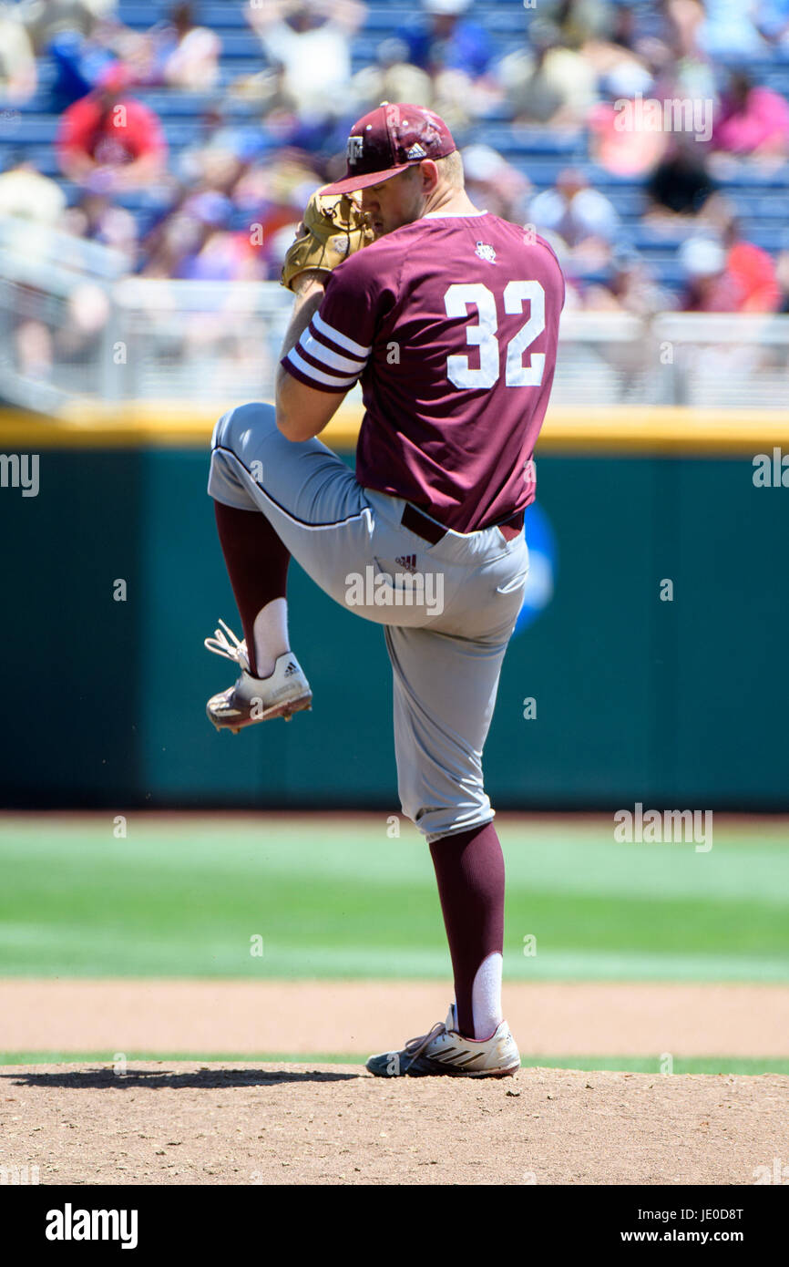 Omaha, NE USA. 20th June, 2017. Texas A&M starting pitcher Stephen ...