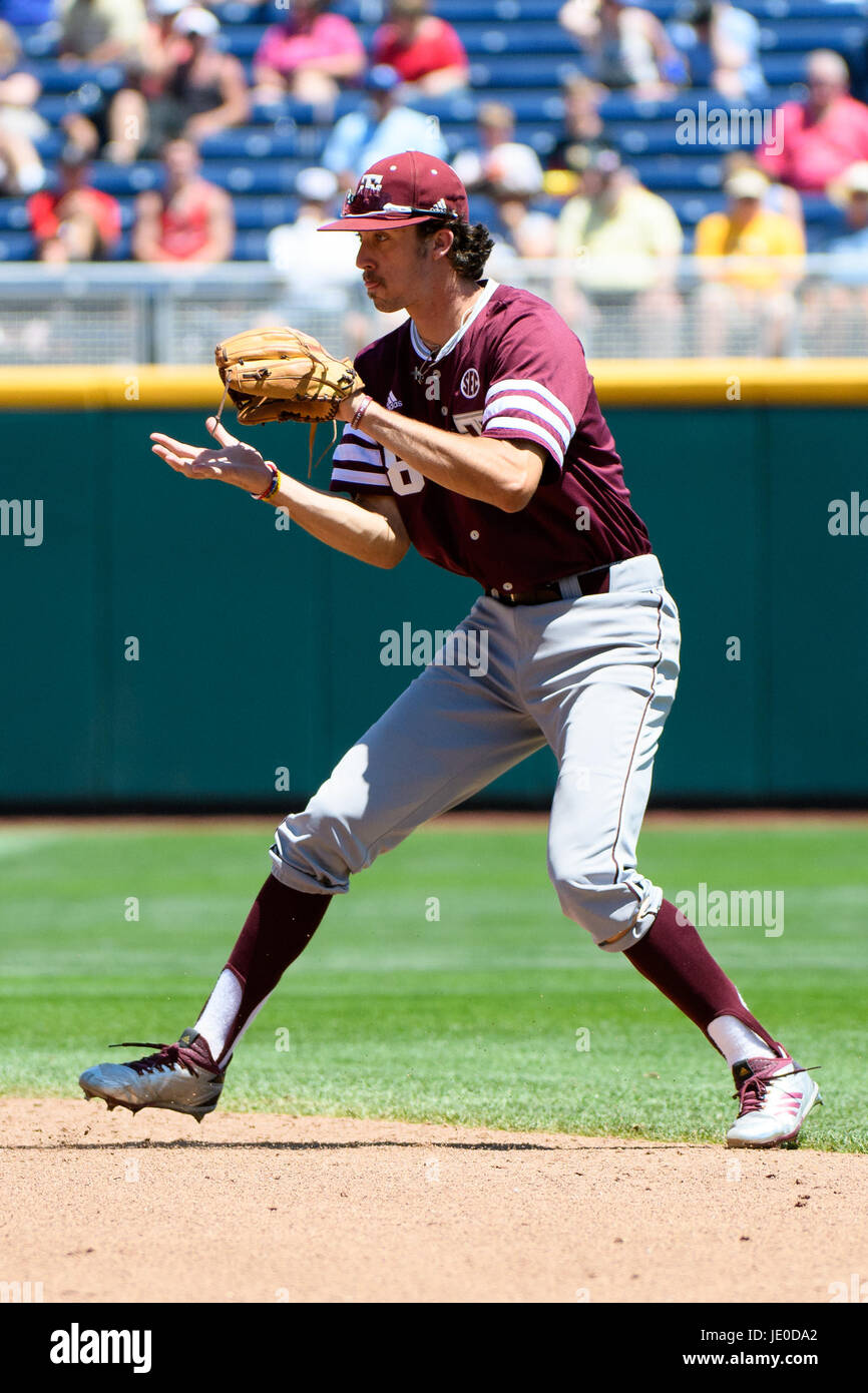 Omaha, NE USA. 20th June, 2017. Texas A&M second baseman Braden ...