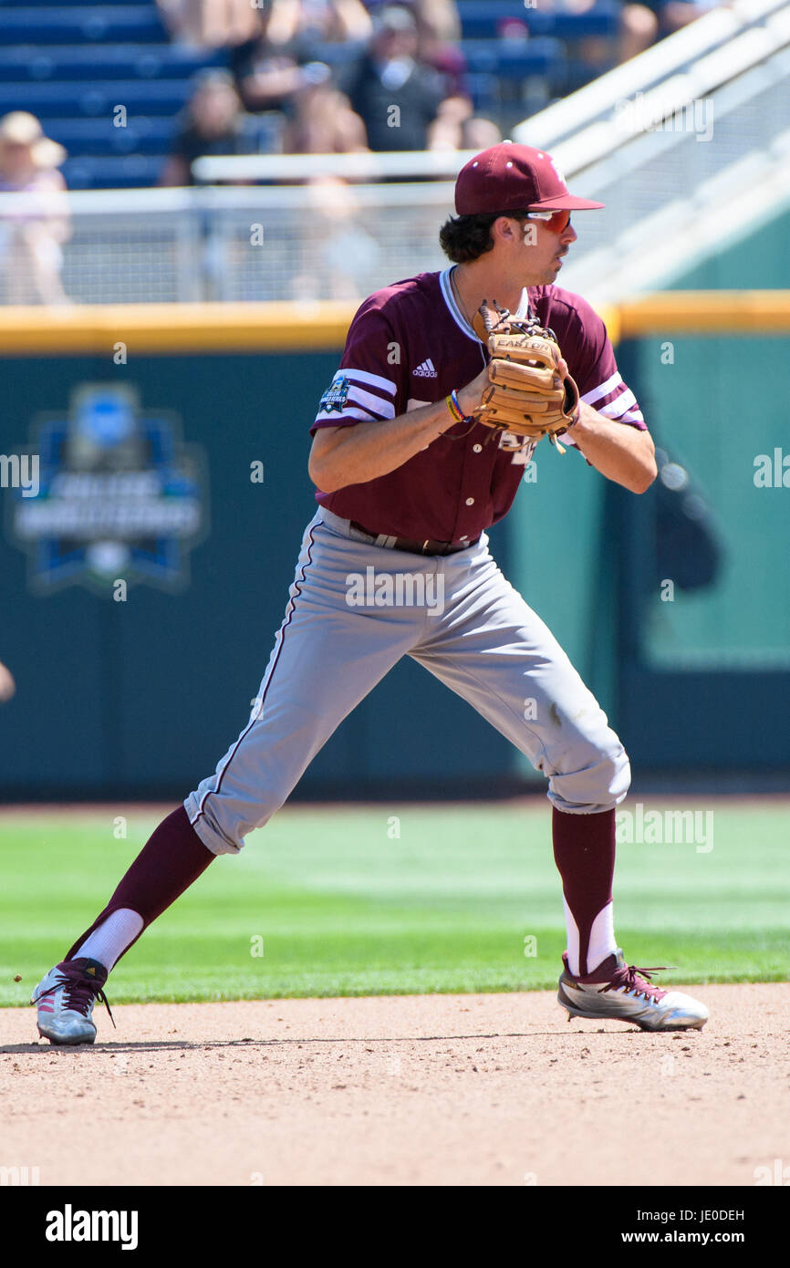Omaha, NE USA. 20th June, 2017. Texas A&M second baseman Braden ...