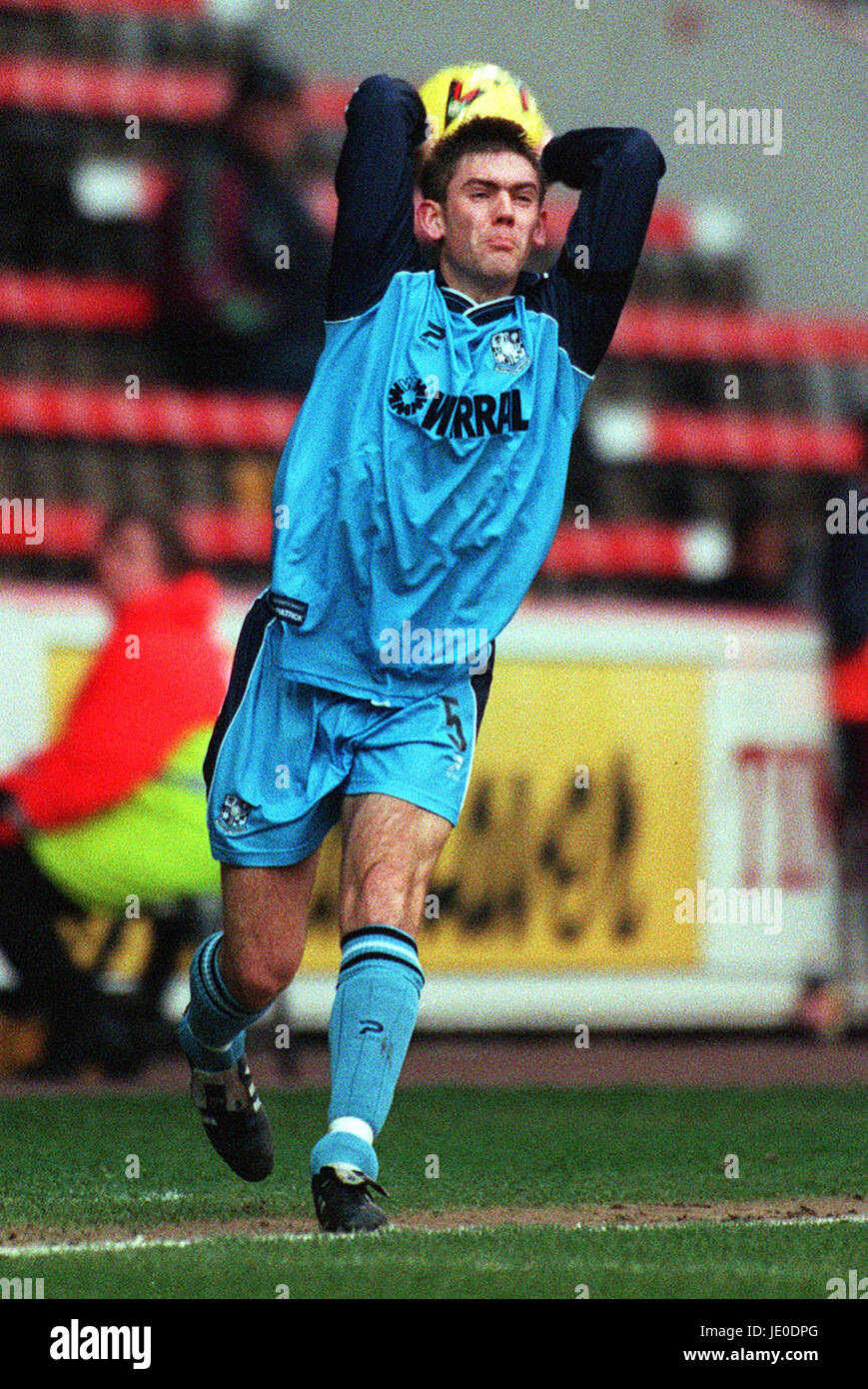 DAVE CHALLINOR TRANMERE ROVERS FC 05 February 2000 Stock Photo - Alamy