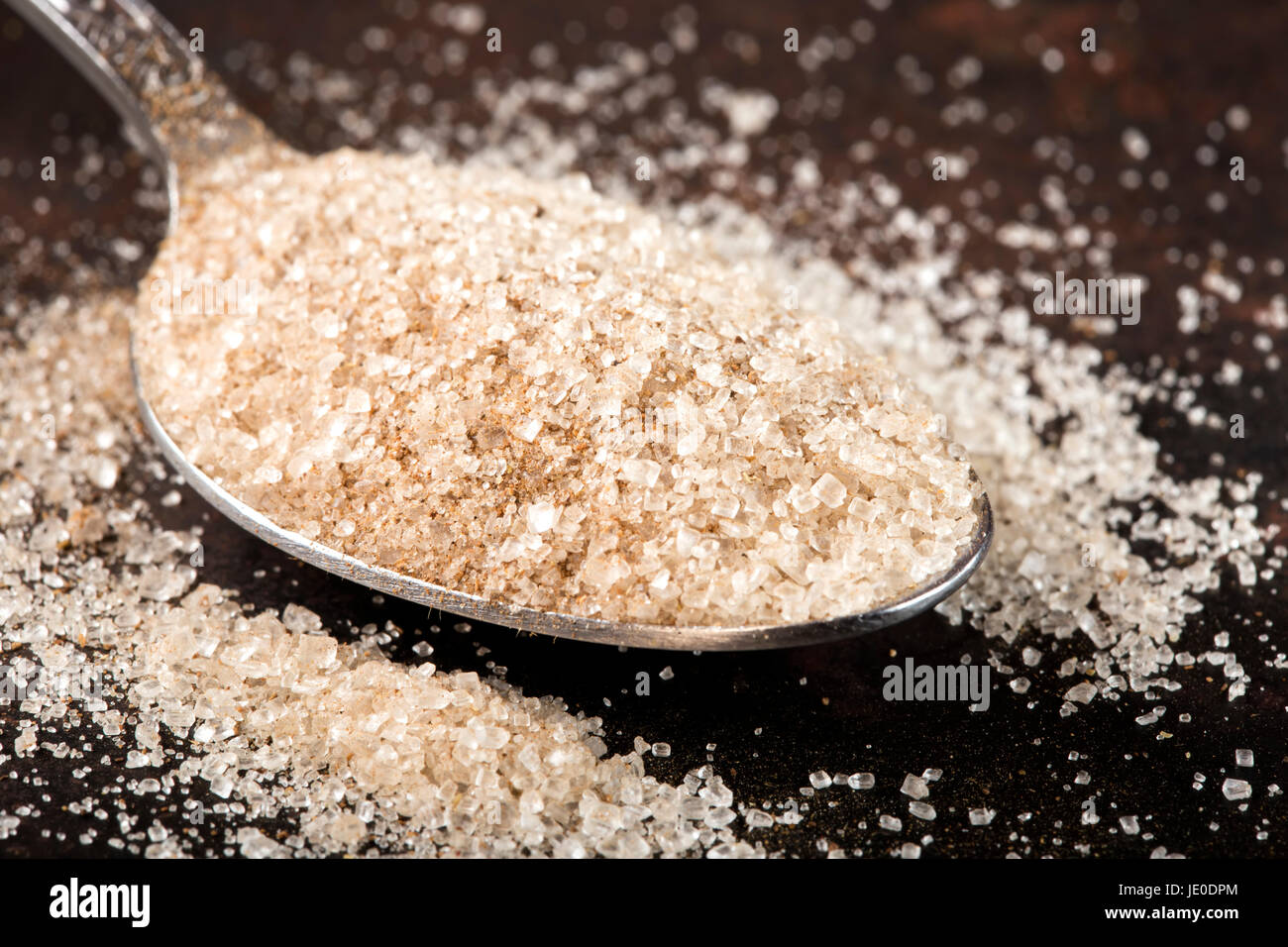 Spoon filled with spices for boiled wine on rusty background Stock ...
