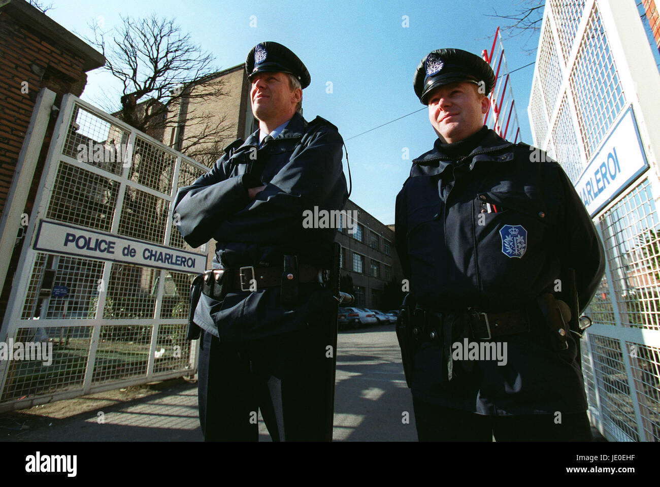 POLICE OFFICERS. POLICE DE CHARLEROI BELGIUM 23 February 2000 Stock ...