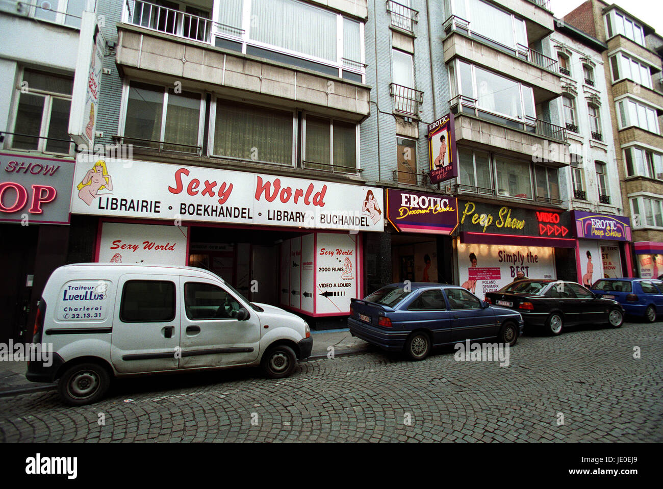 RED LIGHT AREA CHARLEROI BELGIUM 23 February 2000 Stock Photo - Alamy
