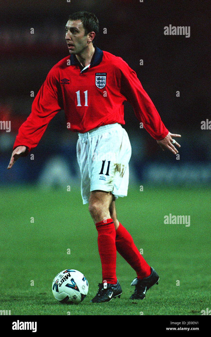JASON WILCOX ENGLAND & LEEDS UNITED FC 23 February 2000 Stock Photo - Alamy
