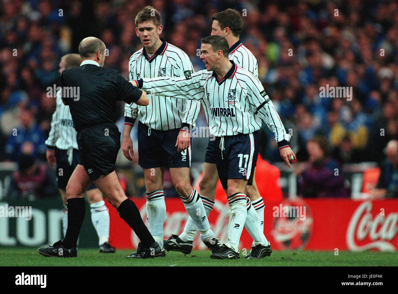 NICK HENRY REFEREE ALAN WILKIE LEICESTER C V TRANMERE ROVERS 27 ...