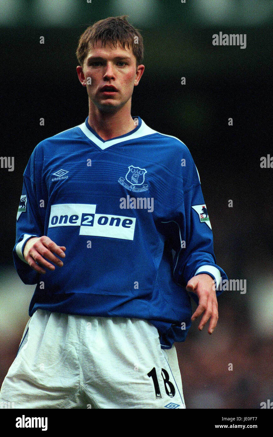 STEPHEN HUGHES EVERTON FC 19 March 2000 Stock Photo - Alamy