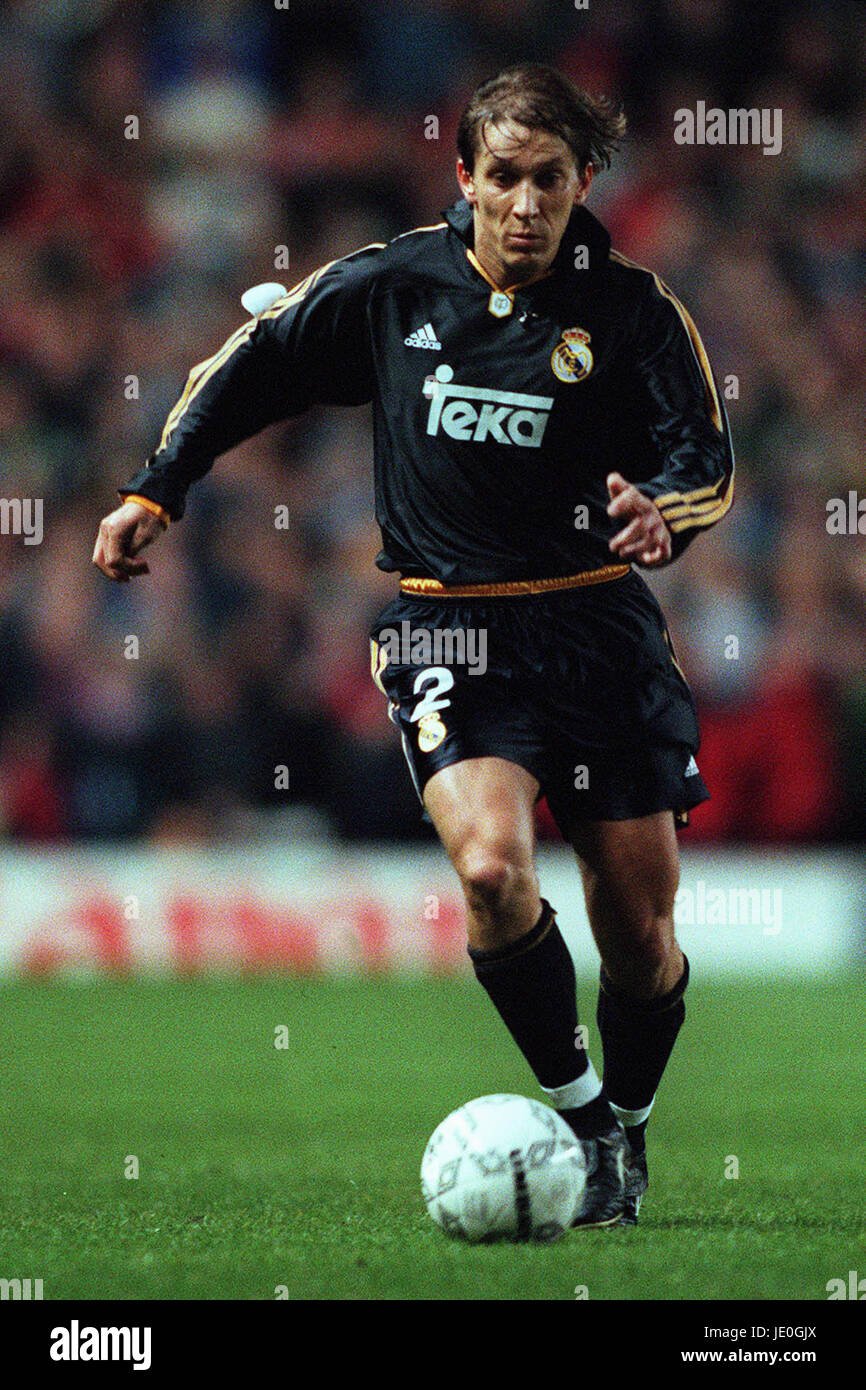 MICHEL SALGADO REAL MADRID FC 19 April 2000 Stock Photo - Alamy
