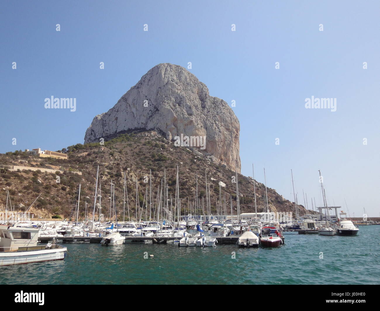 Penyal difac with port of calpe hi-res stock photography and images - Alamy