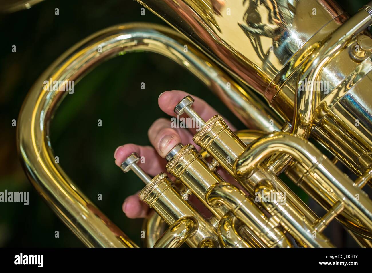 Close up horn valves hi-res stock photography and images - Alamy