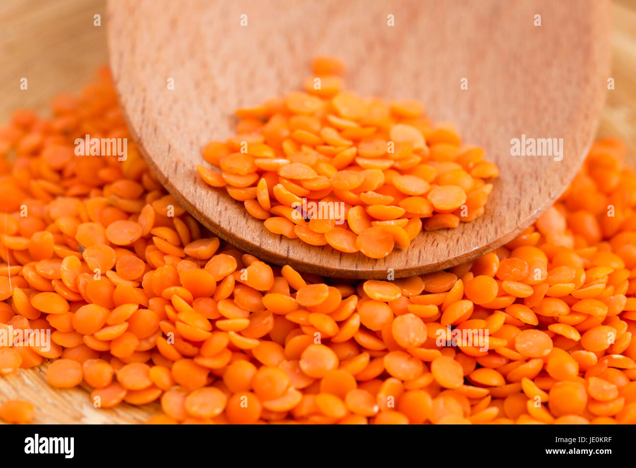 Dry Organic Red Lentils Stock Photo - Alamy