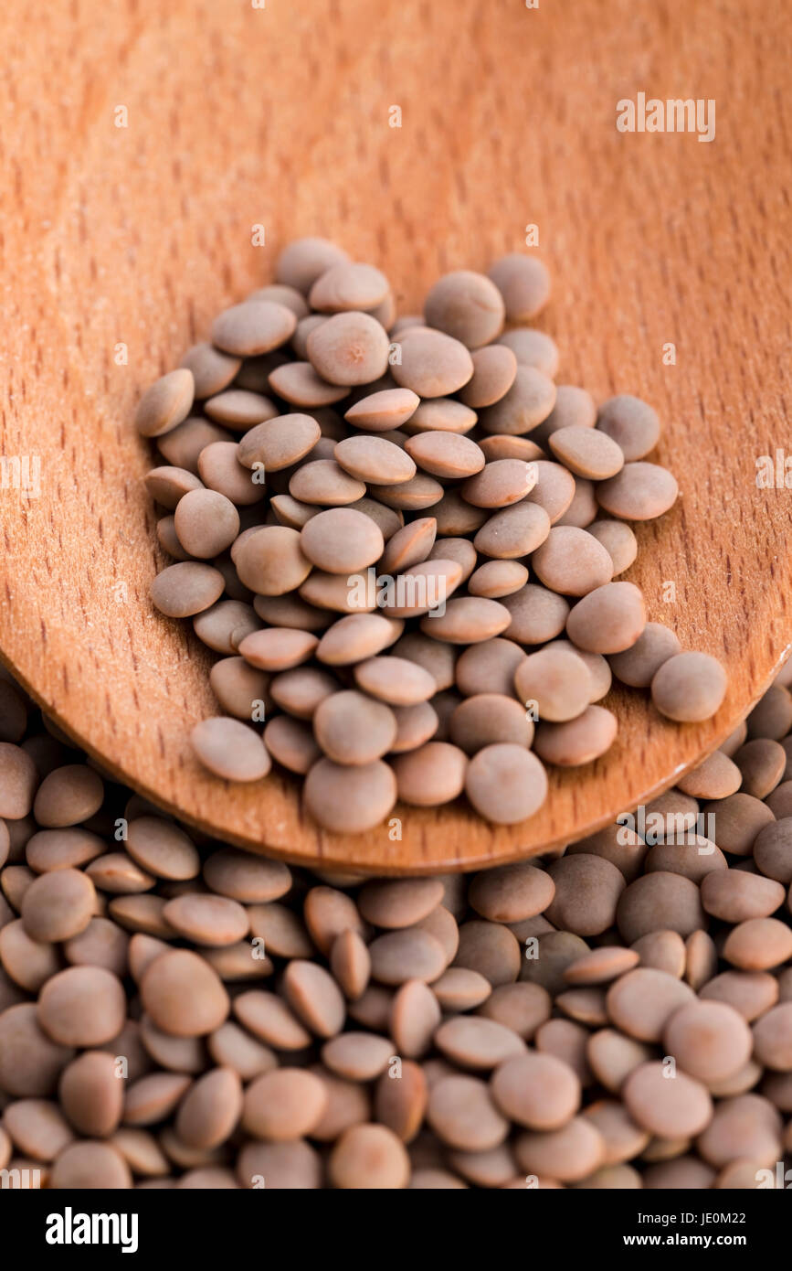 Dry Organic Brown Lentils Stock Photo - Alamy