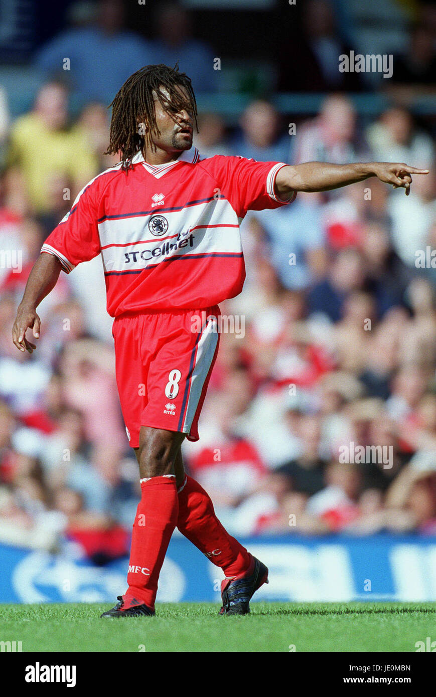 CHRISTIAN KAREMBEU MIDDLESBROUGH FC 19 August 2000 Stock Photo - Alamy