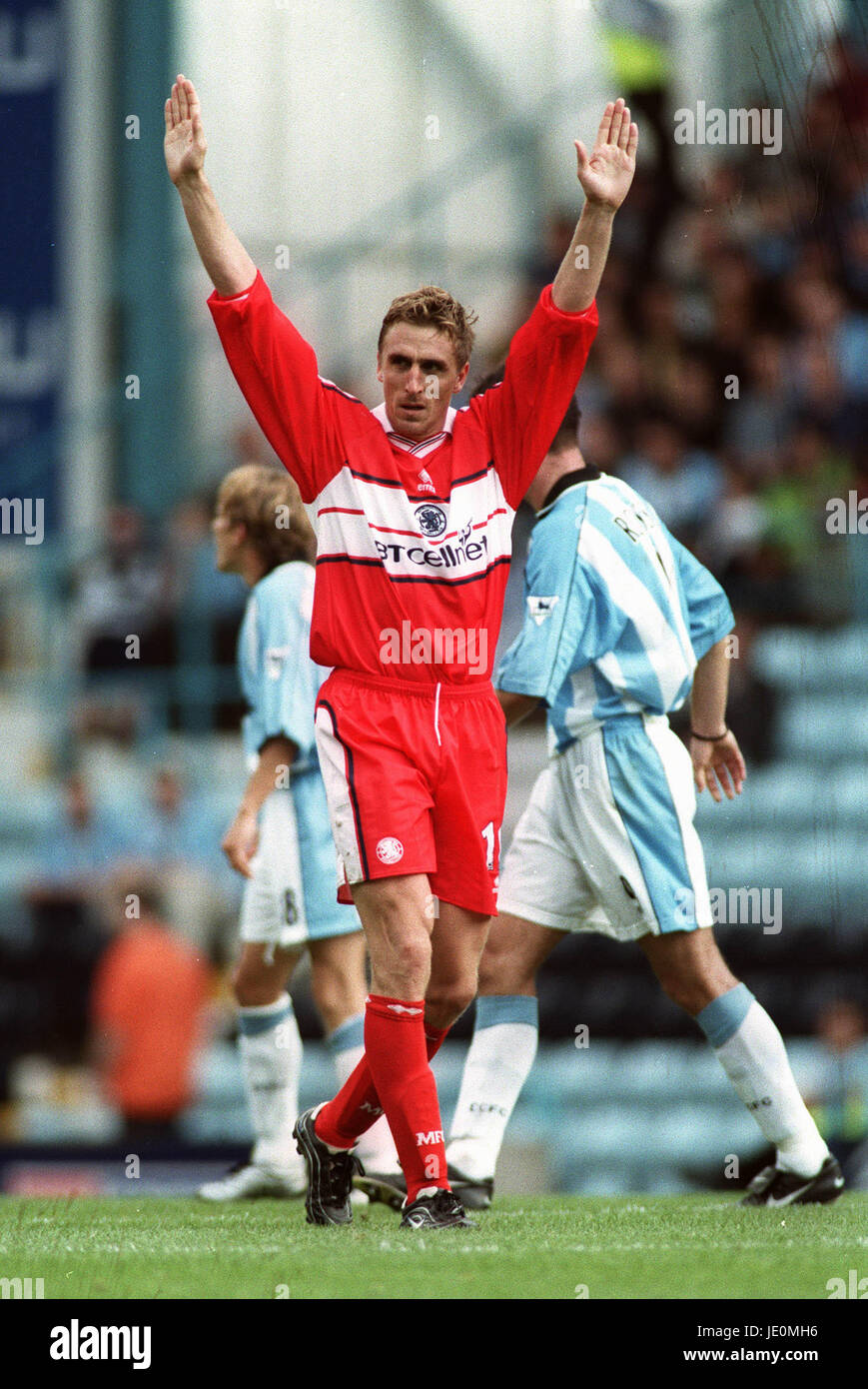 ALEN BOKSIC CELEBRATES COVENTRY V MIDDLESBROUGH 19 August 2000 Stock ...