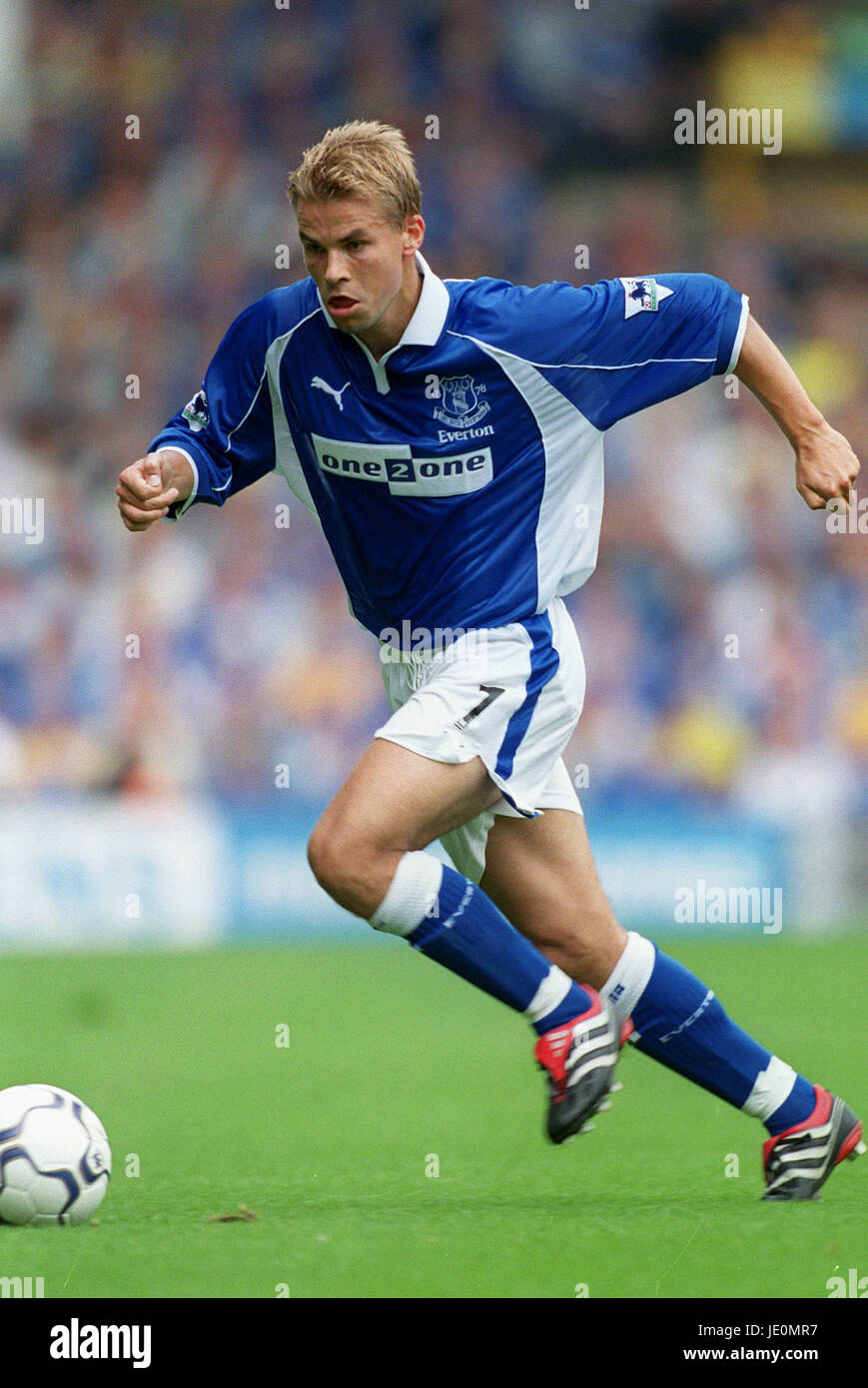 NICLAS ALEXANDERSSON EVERTON FC M 26 August 2000 Stock Photo - Alamy