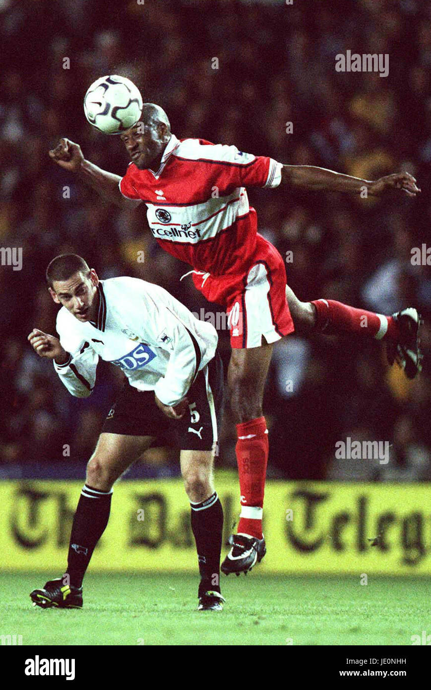 BRIAN DEANE & RORY DELAP DERBY COUNTY V MIDDLESBROUGH PRIDE PARK DERBY ...