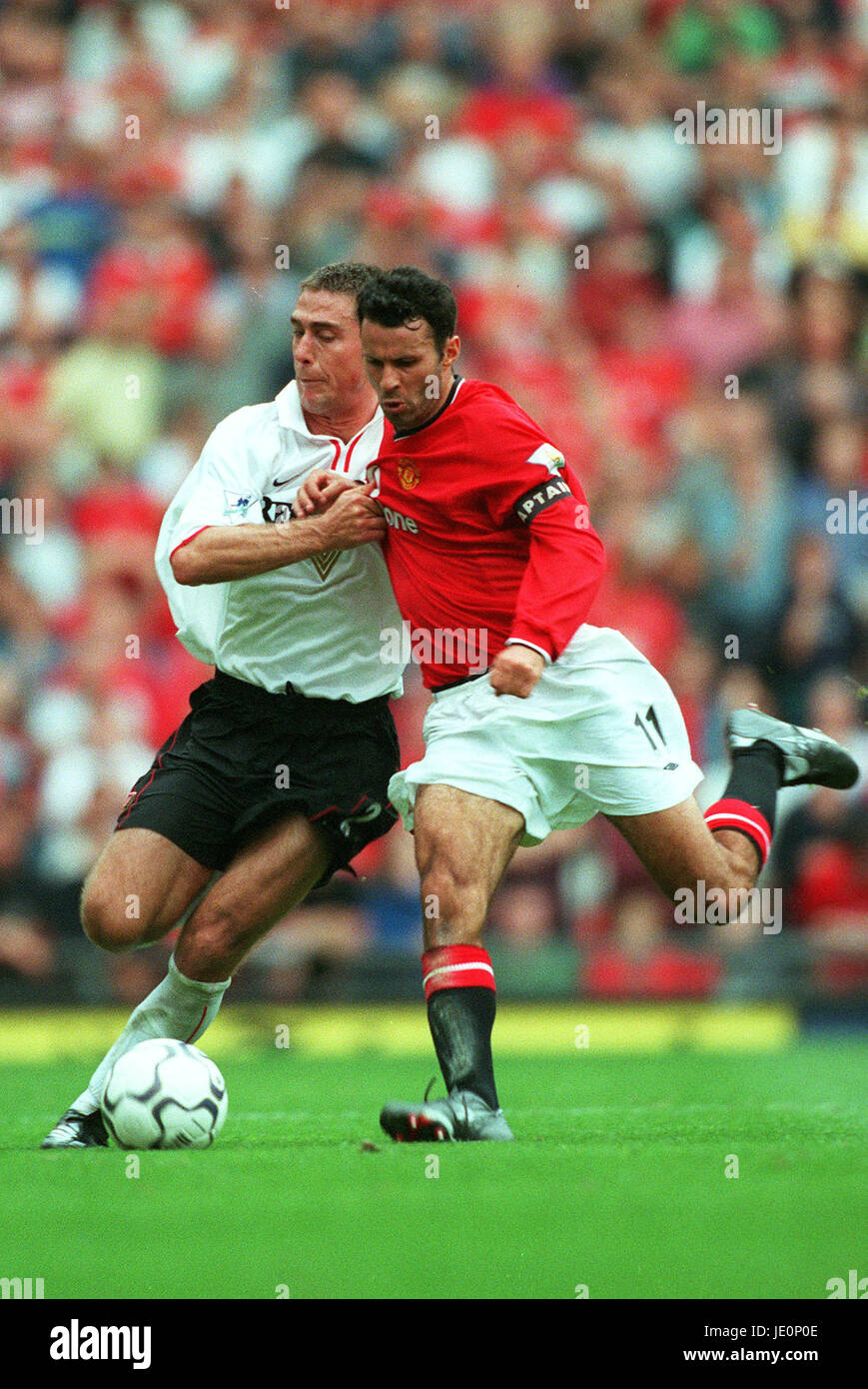 CHRIS MAKIN & RYAN GIGGS MANCHESTER UTD V SUNDERLAND 09 September 2000 ...