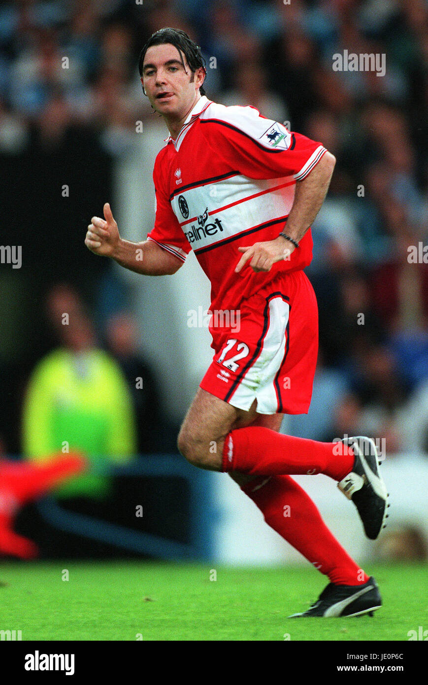 KEITH O'NEILL MIDDLESBROUGH FC MAINE ROAD 17 September 2000 Stock Photo ...