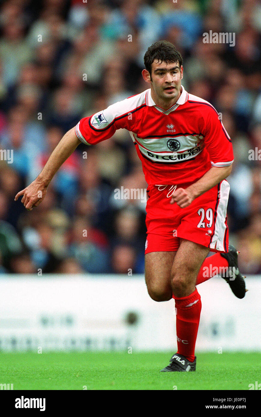 JASON GAVIN MIDDLESBROUGH FC MAINE ROAD 17 September 2000 Stock Photo ...