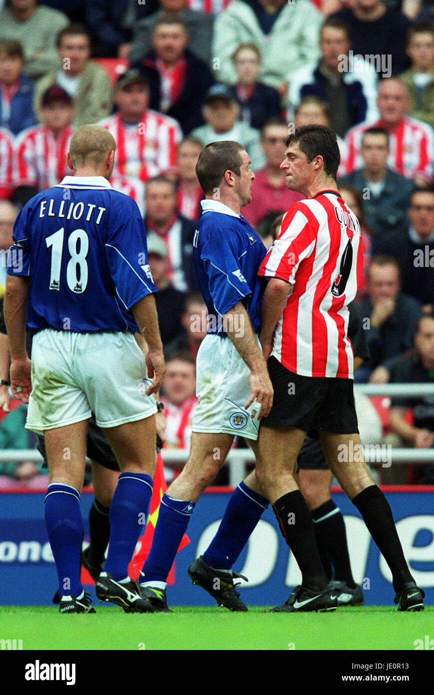 GERRY TAGGART & NIALL QUINN SUNDERLAND V LEICESTER CITY STADIUM OF ...
