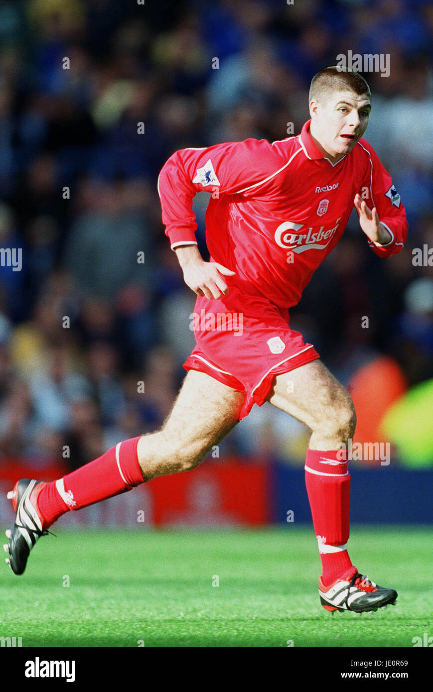 STEVEN GERRARD, LIVERPOOL FC, CHELSEA V LIVERPOOL FC, 2000 Stock Photo ...