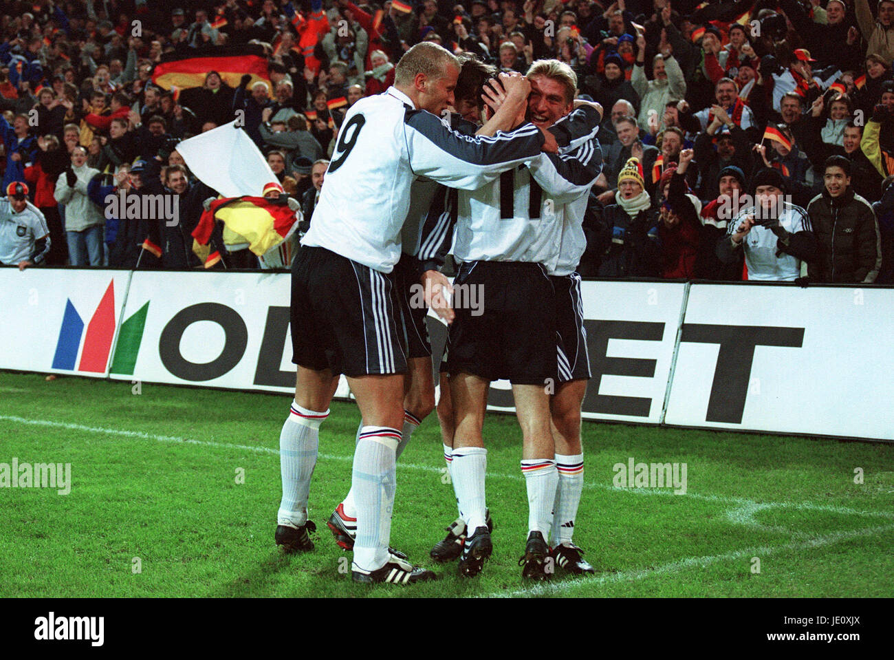 OLIVER NEUVILLE CELEBRATES GERMANY V UKRAINE DORTMUND WESTFALENSTADION ...