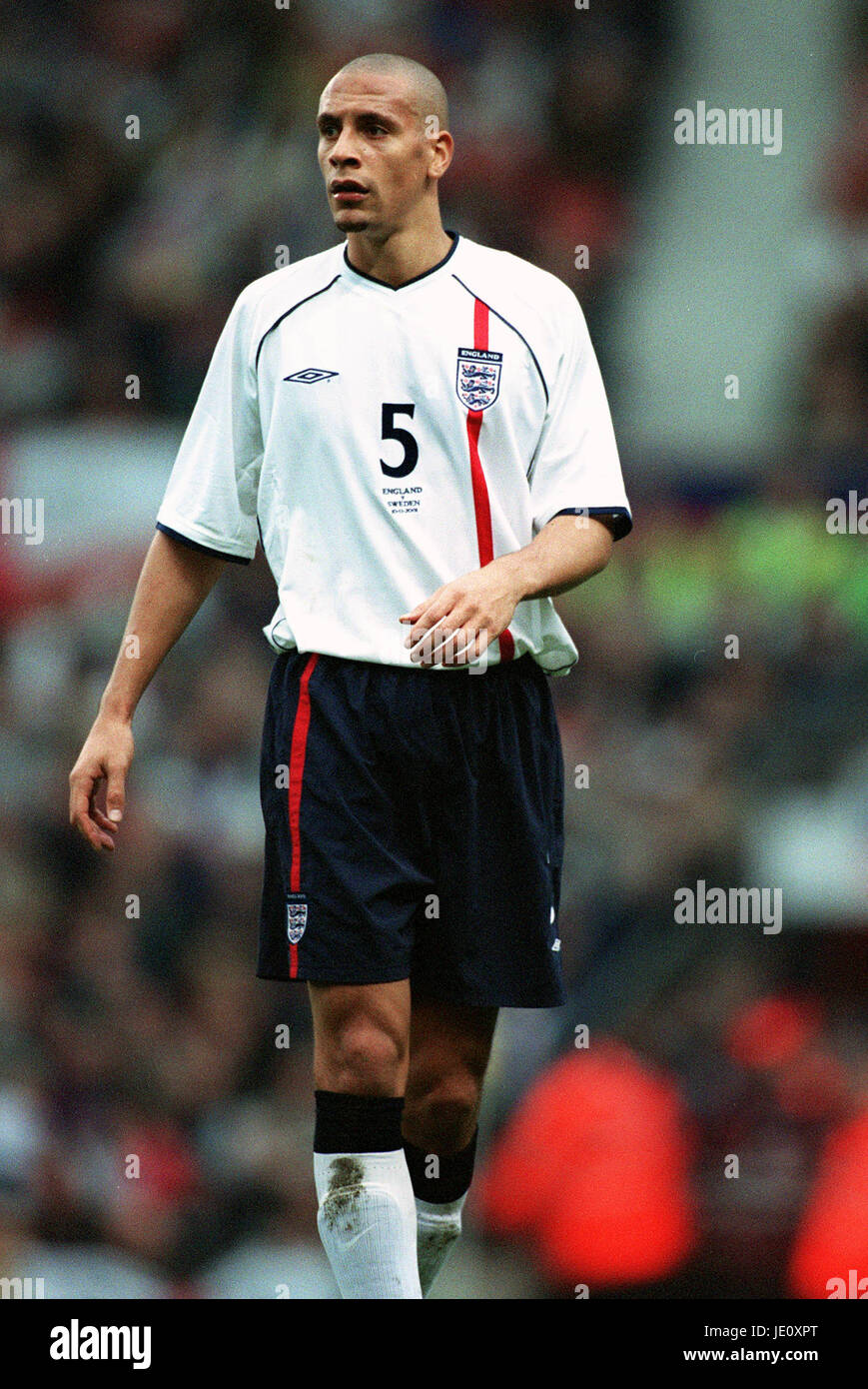 RIO FERDINAND ENGLAND & LEEDS UNITED FC OLD TRAFFORD MANCHESTER ENGLAND ...
