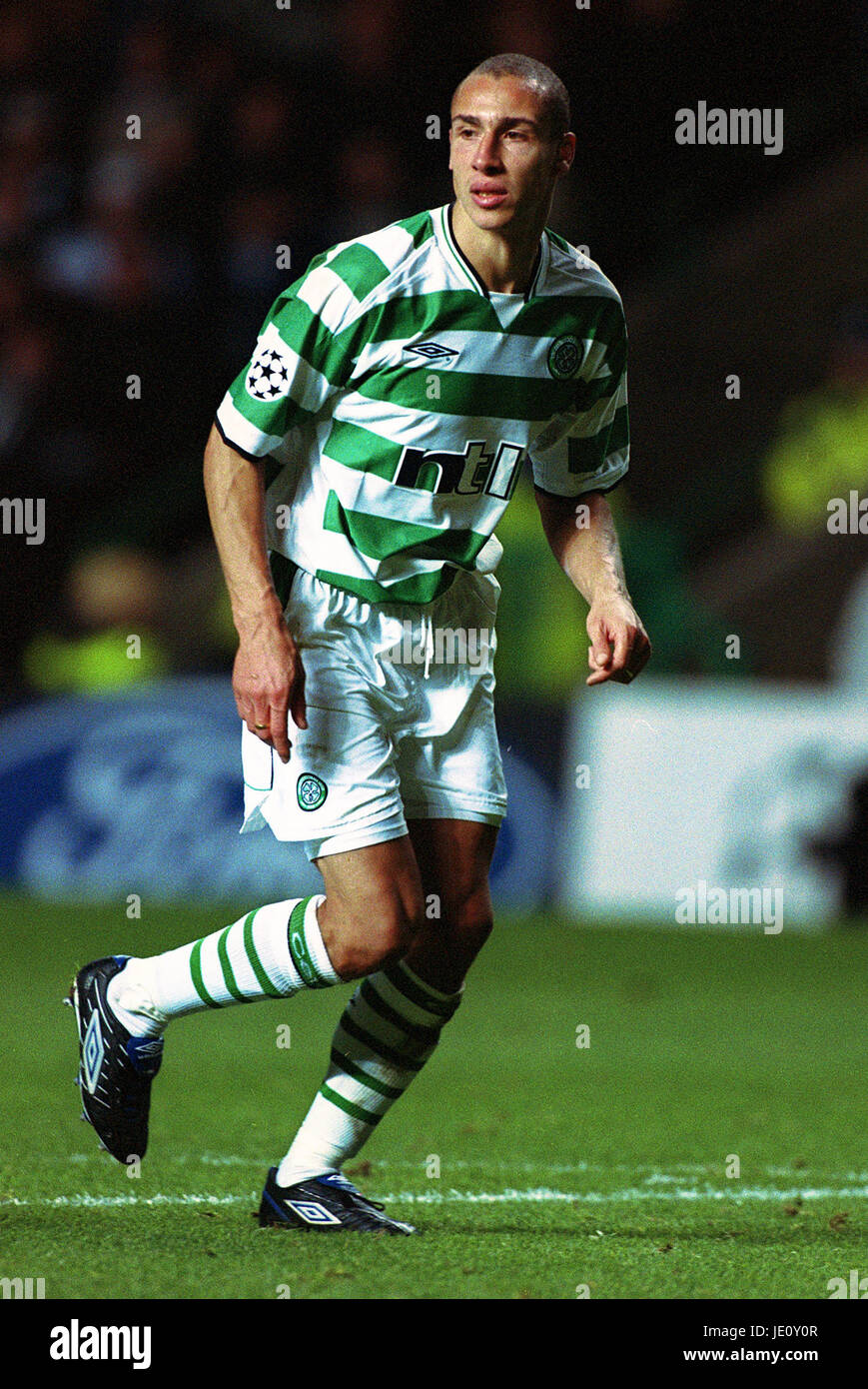 HENRIK LARSSON GLASGOW CELTIC FC CELTIC PARK GLASGOW 31 October 2001 ...