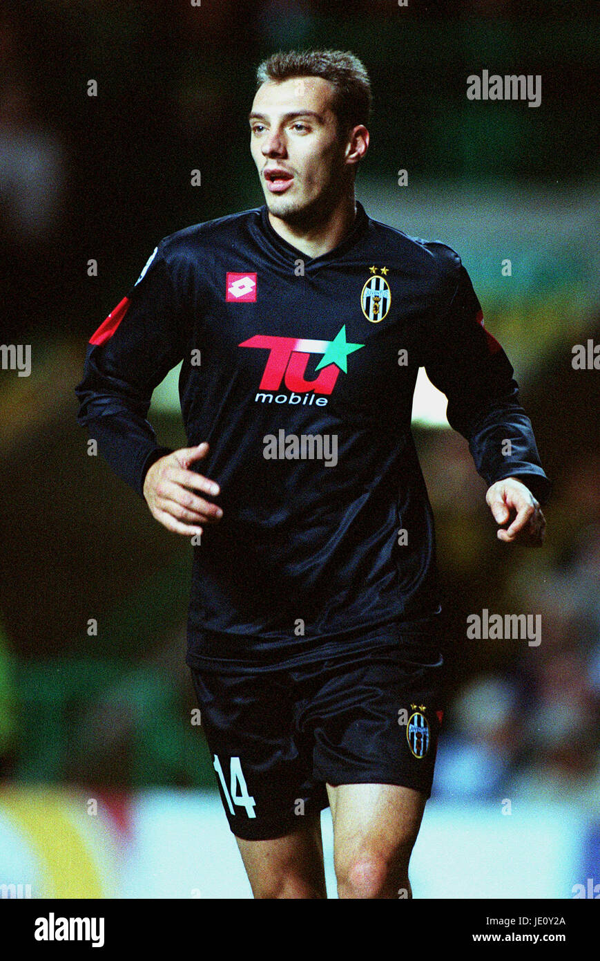 CRISTIAN ZENONI JUVENTUS FC CELTIC PARK GLASGOW 31 October 2001 Stock ...