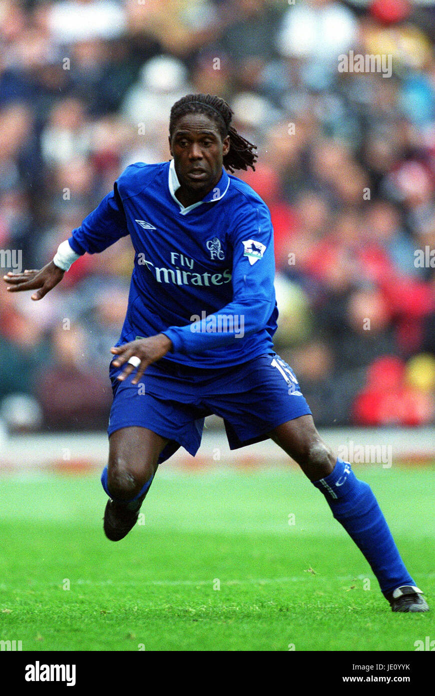 MARIO MELCHIOT CHELSEA FC FULHAM LONDON ENGLAND 30 September 2001 Stock ...
