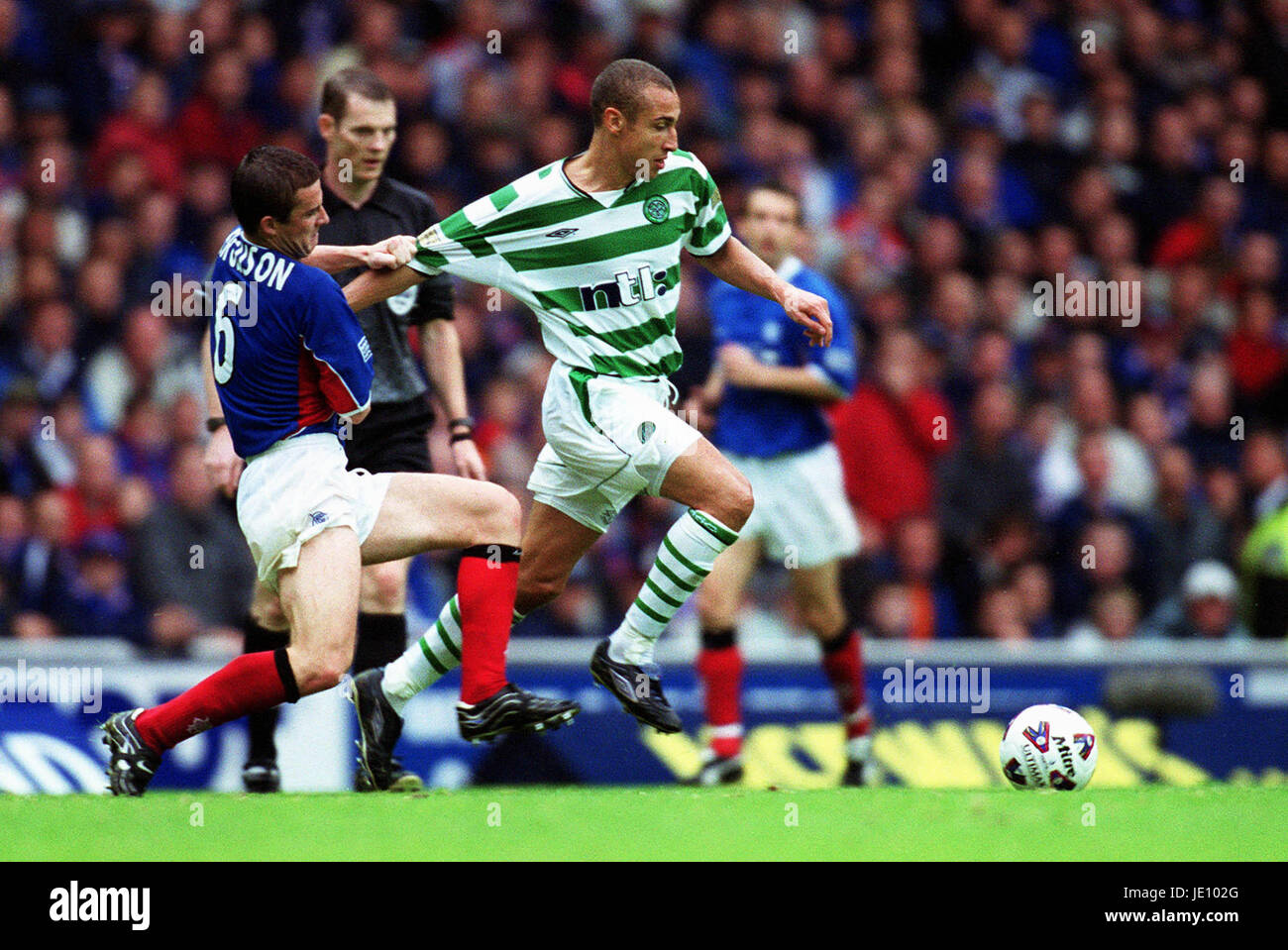BARRY FERGUSON & LARSSON RANGERS V CELTIC GLASGOW IBROX GLASGOW 29 ...