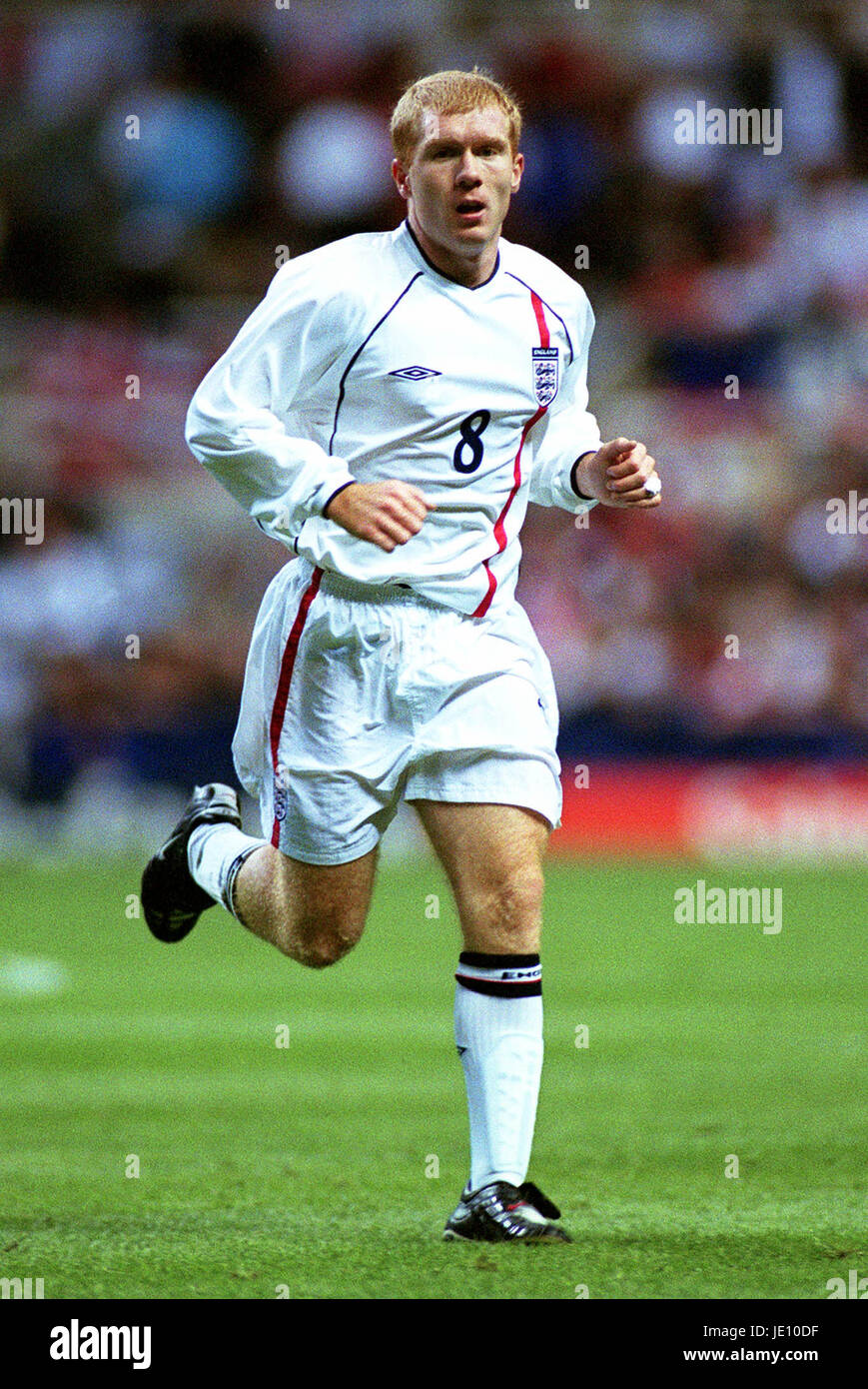 PAUL SCHOLES ENGLAND & MANCHESTER UNITED FC ST JAMES PARK NEWCASTLE ...
